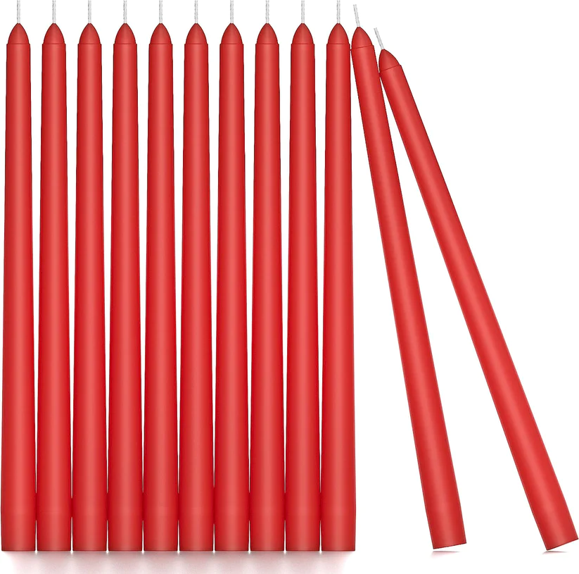 Red Taper Candles ( Pack of 190 sticks ) - murariparadise.com