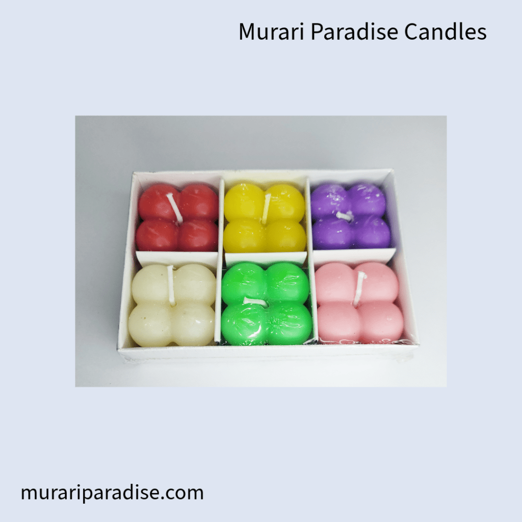 Small Bubble Scented Candle,pack of 6, 50 Packet. - murariparadise.com